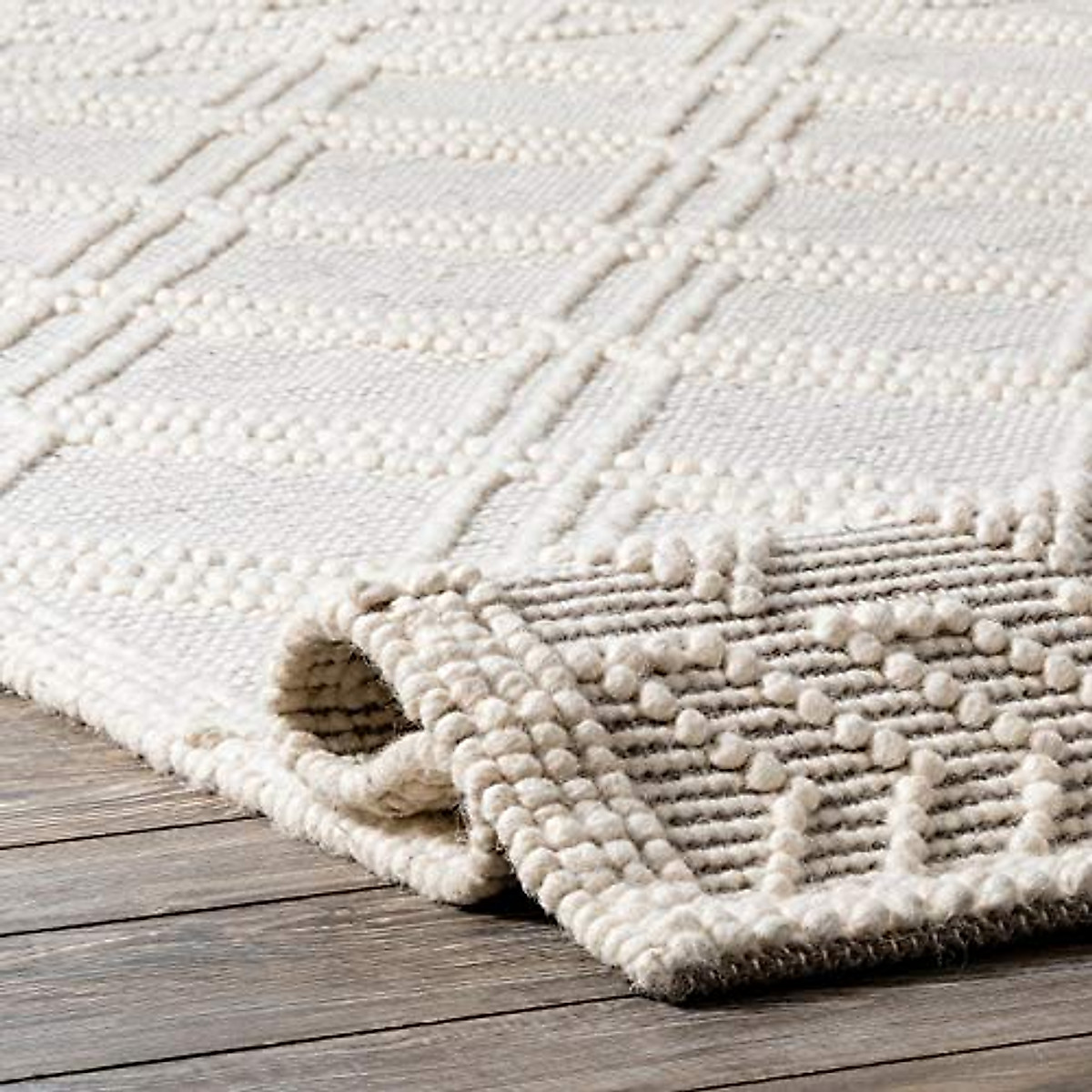 nuLOOM Natti Contemporary Trellis Area Rug, 7' 6" x 9' 6", Beige