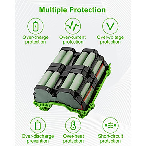 ULATI 56V 5.0Ah Replacement for EGO Battery Compatible with EGO 56V Batttery BA2800 BA4200 BA1400 Replacement Battery Compatible with EGO 56V Power Tools Lawn Mower Leaf Blower Chainsaw (Black)