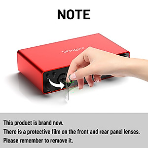 Wrugste Audio Interface for Recording Podcasting and Streaming Ultra-low Latency Plug&Play Noise-Free XLR Audio Interface(24Bit/192kHz)+48V Phantom Power for PC