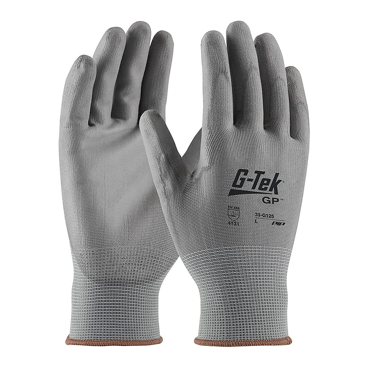 PIP 33-G125/XL G-Tek NPG Seamless Knit Nylon Glove with Smooth Grip, XL Size, Gray (Pack of 12)