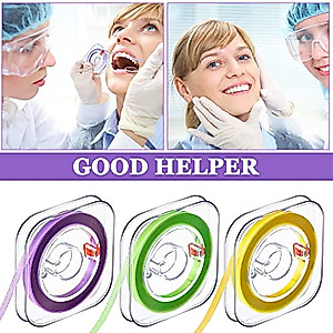 3 Rolls 4mm x 6m Dental Polishing Strip, Universal Kit Teeth Polisher Dental File for Chipped Teeth Polishing Kit Cleaning Tool Abrasive Tooth Sandpaper