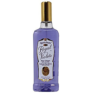 Royal Violets Baby Cologne with Aloe Vera for Baby Sensitive Skin, Relaxing Aroma, 7.6 Fl Oz, bottle