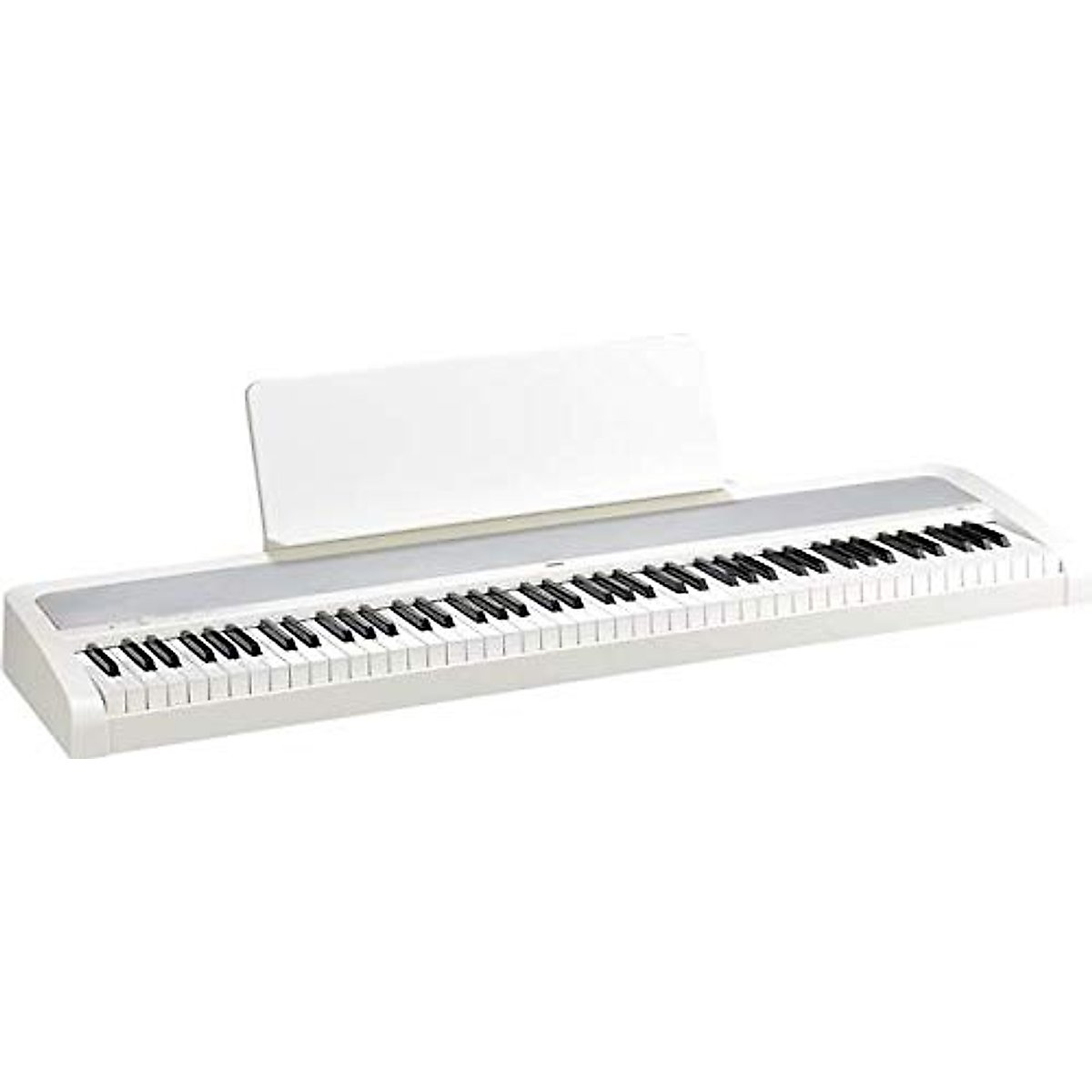 Korg B2SP Digital Piano - White Bundle with Furniture Stand, Three-Pedal Unit, Bench, Instructional Book, Austin Bazaar Instructional DVD, and Polishing Cloth