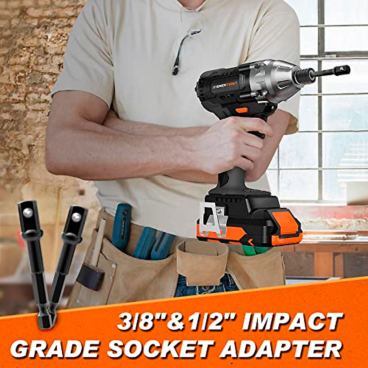 ENERTWIST Screwdriver Bit Set, 45Pcs 1/4" Impact Driver Bit Set with Impact Grade Socket Adapter for Automotive Mechanic Vehicle Repairs, DIY, Household Maintenance and Most General Repairs