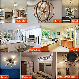 LiteHistory E26 Edison Bulb 6W Equivalent E26 LED Bulb 60 Watt Dimmable Neutral White 4000K E26 Light Bulb AC120V 600lm Tubular T14 T45 LED Bulb for Pendant,Sputnik,Vanity,Chandeliers Pack of 6