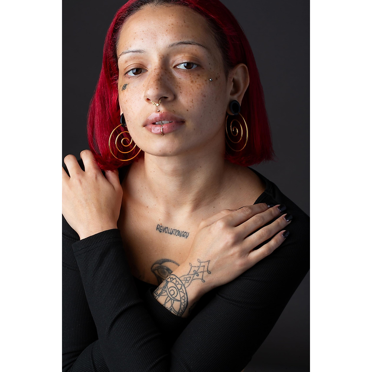 Pierced Owl 16G Implant Grade Titanium Rectangular Baguette CZ Crystal Lined Hoop Cartilage Helix Daith Rook Conch Hinged Segment Ring (Silver Tone, Diameter: 10mm)