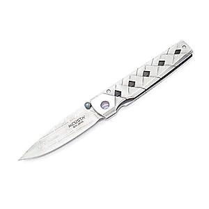 Mcusta Seki Japan Yoroi MC-37D VG-10 San Mai Damascus Small Folding Pocket Knife