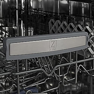 ZLINE 18" Tallac Series 3rd Rack Top Control Dishwasher in Custom Panel Ready with Stainless Steel Tub, 51dBa (DWV-18) (Pannel Ready)
