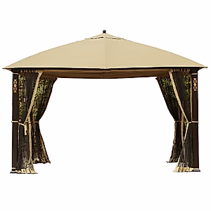 Garden Winds Cedar River Gazebo Replacement Canopy Top Cover - RipLock 350