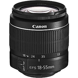 Canon EOS 4000D (Rebel T100) DSLR Camera w/EF-S 18-55mm F/3.5-5.6 Lens + EF 75-300 Lens + Case + Sandisk 64GB Memory Card + 3pc Filter Kit + Tripod + Card Reader + Cleaning Kit (Intl Model) (Renewed)