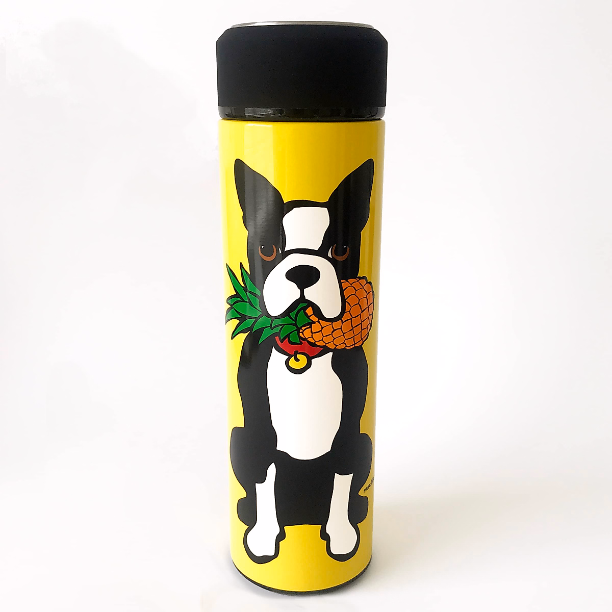 Marc Tetro Pineapple Boston Terrier Vacuum Insulated Water Bottle