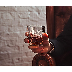 Toynk Yellowstone Dutton Ranch 9-Ounce Mini Rocks Glasses | Set of 2