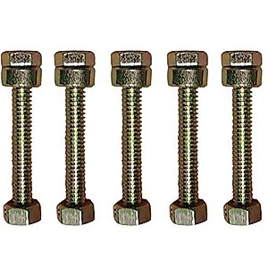 RAParts Five New Shear Pins Nuts and Spacers 703057 Fits Craftsman Dual Stage Snow Blowers Auger Housing Fits Dynamark 301172