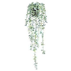 BACAMA Fake Hanging Plant Eucalyptus Small Decor Faux Hanging Vine Plants Wall Greenery for New Home Decoration 1PCS Bright Green 23.6Inches
