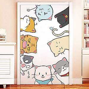 Buer Homie Wall Stickers, Cats and Kitten Pattern, Nursery Murals for Kids Bedroom