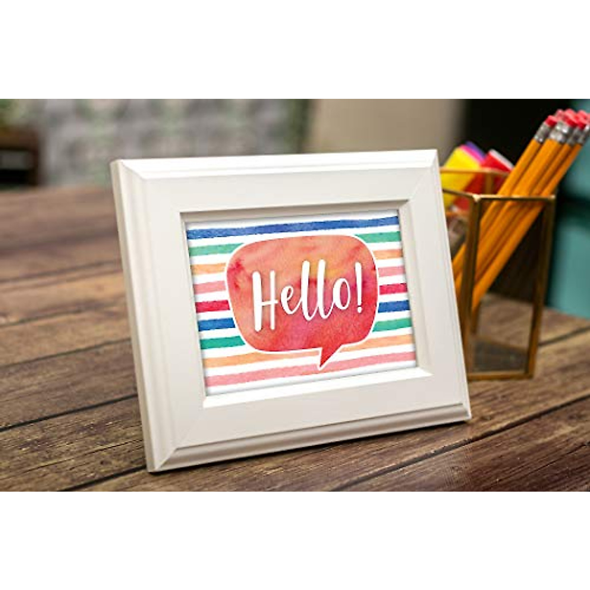 Watercolor Hello Postcards