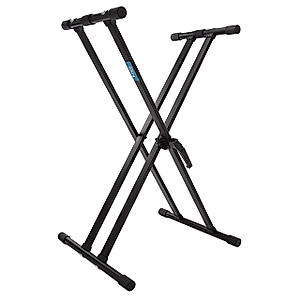 Novation AMS-IMPULSE-61 Impulse 61 Keyboard Bundle with Sustain Pedal and Adjustable Keyboard Stand (3 Items)