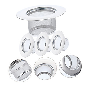 Veemoon 4pcs Sink Strainer Bathtub Drain Stainer Strainer Sink Filter Drain Kitchen Sink Drain Tub Strainer Mesh Filter Mesh Strainer Drain Catcher Kitchen Drain