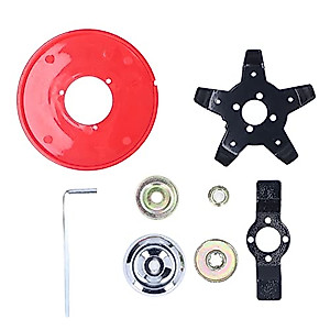 TOPINCN 26mm Trimmer Head Handheld Multifunctional Lawn Mower Cutting Head Replacement for Garden