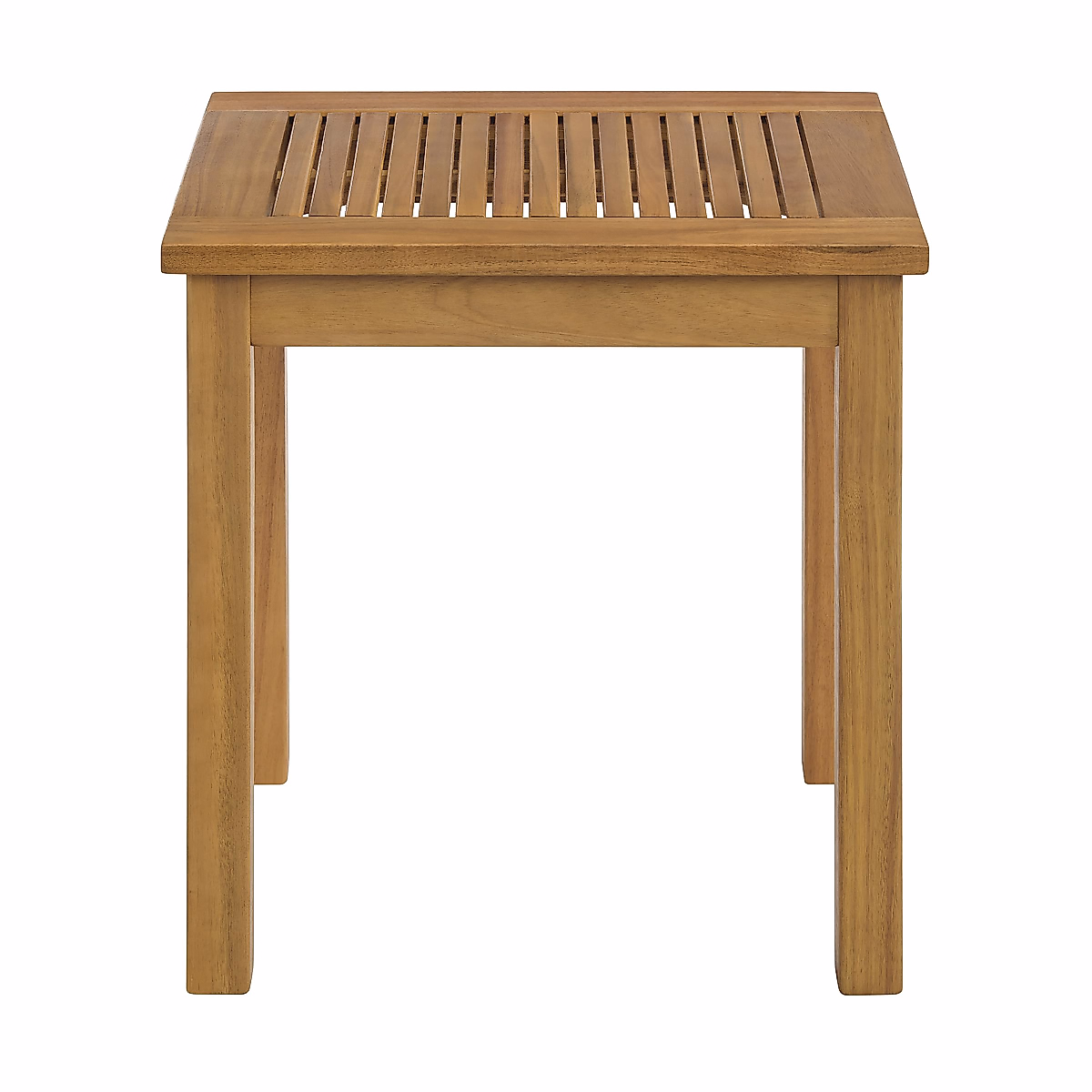 Okemo Set of 2 Outdoor Tables - Weather-Resistant Acacia Wood Side Table Set - Furniture for Patio, Porch, Deck, or Poolside