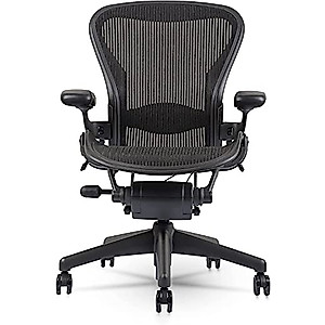 Classic Herman Miller Aeron Chair Size B Renewed by Chairorama, Aluminum