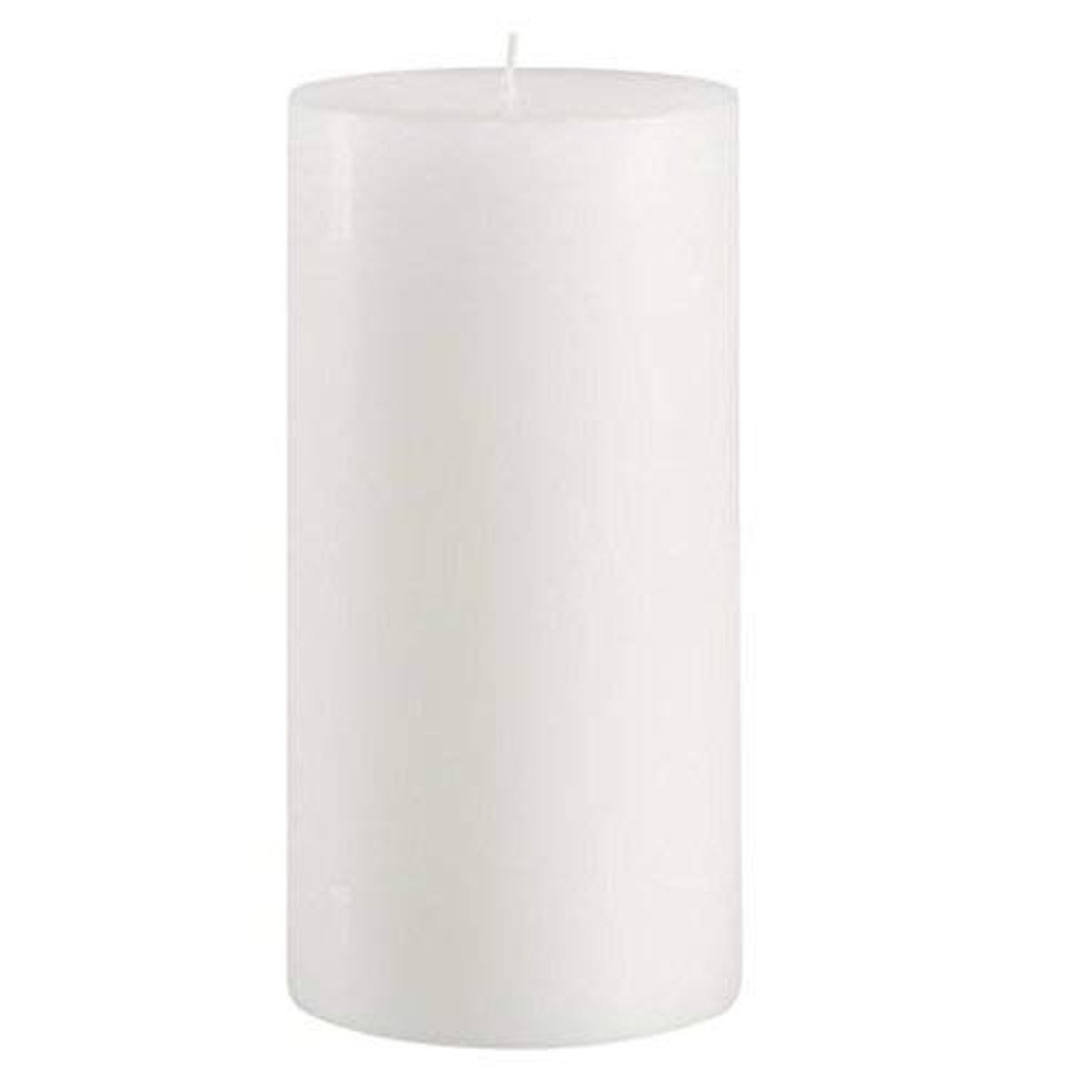 Mister Candle - 4" x 8" White Pillar Candle - Unscented Hand Made Premium Pillar Candle