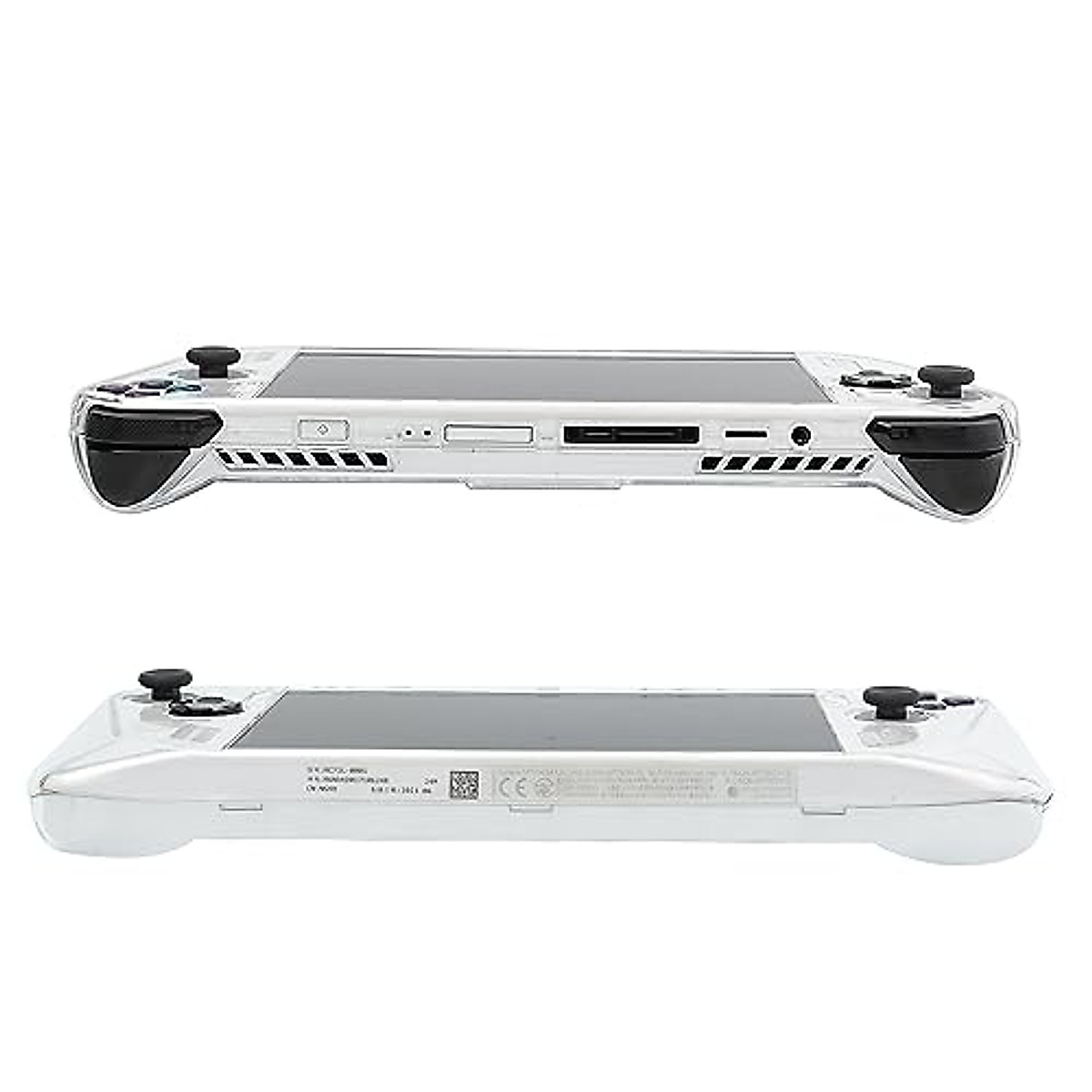 Protective Case Cover For ROG Ally Handheld Game Console,Transparent Case Shockproof Sweatproof Cover With Bracket Protector for ROG Ally Gaming Accessories (Transparent)