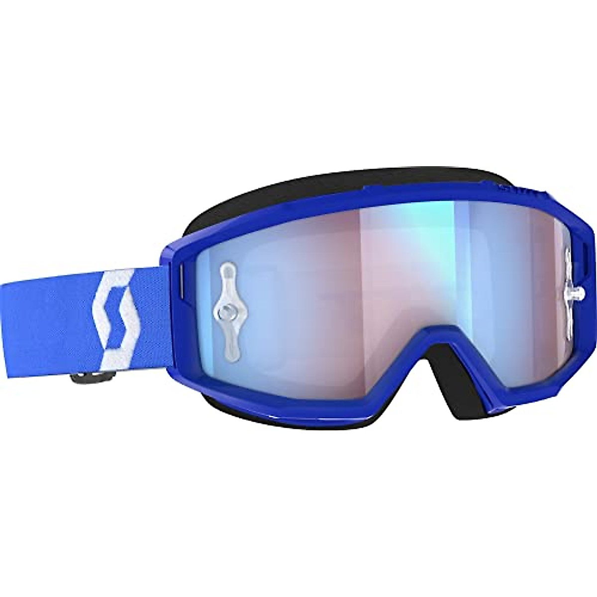 Scott Primal Goggles OSFM Blue/White/Blue Chrome Works Lens