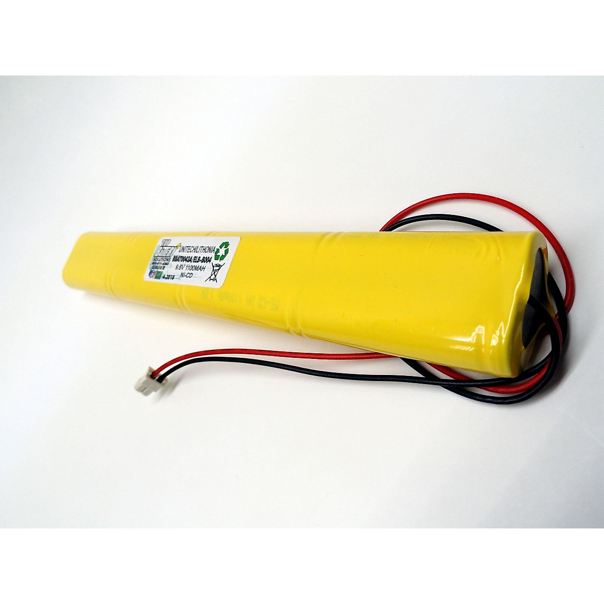 10PC Lithonia BBAT0043A,UNITECH BBAT0043A,LITHONIA ELB-B003.ELB-004 Replacement Battery Emergency Light 9.6V 1.1Ah NiCD