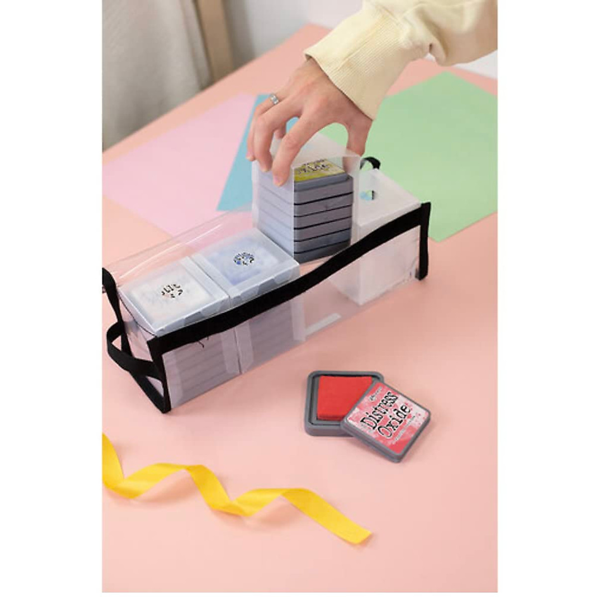 Totally Tiffany Easy to Organize Chasity Buddy Bag, Bundle of 3 Bags, Organize to 84 Square (3"x3") Ink Pads