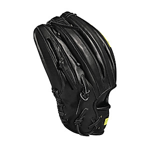 Wilson 2021 Clayton Kershaw A2000 CK22 GM 11.75" Baseball Pitcher's Glove - Black/Yellow, Right Hand Throw