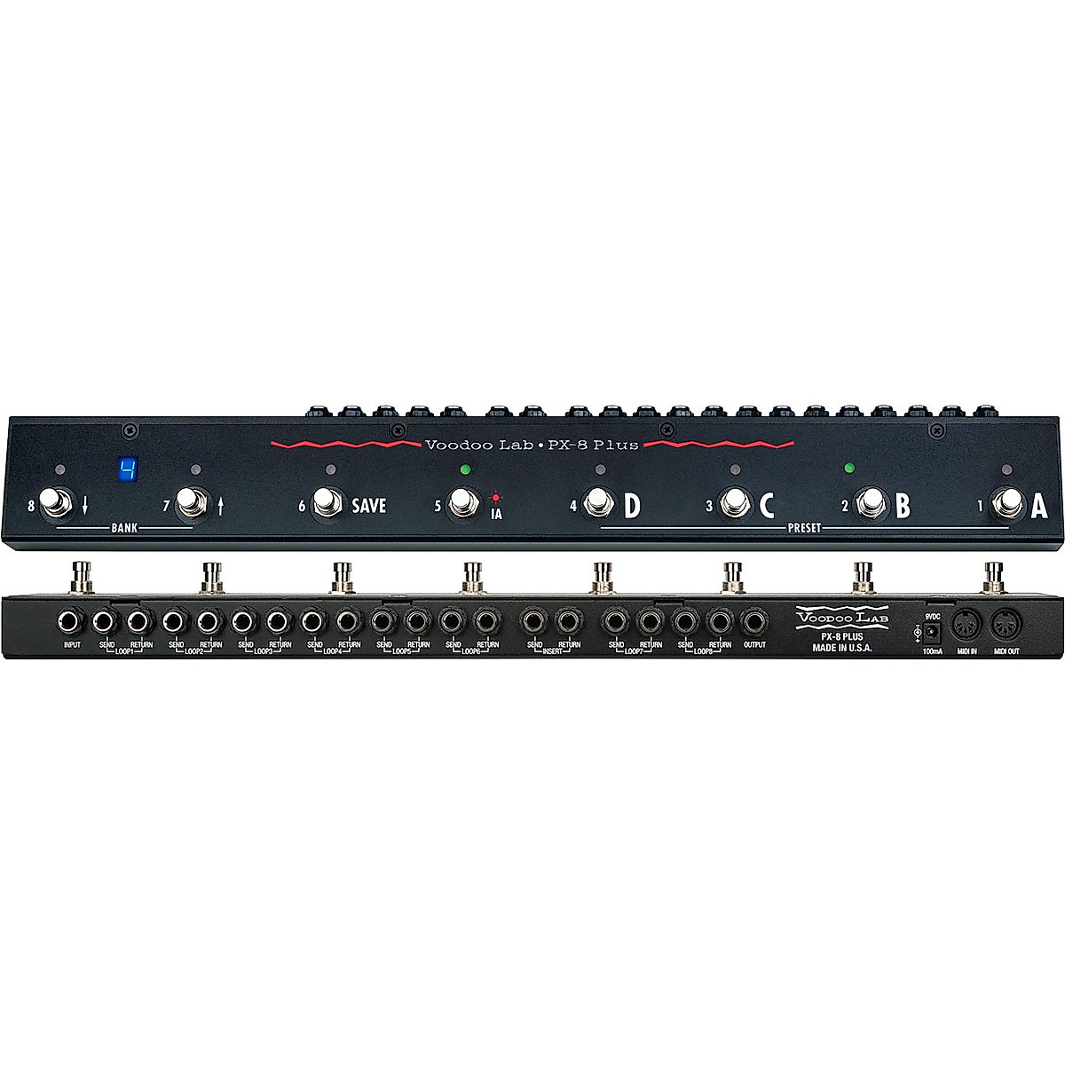 Voodoo Lab PX-8 PLUS True Bypass Programmable Pedal Switcher