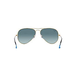 Ray-Ban RB3025 Classic Aviator Sunglasses, Gold/Blue Gradient Grey, 58 mm