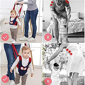 Baby Walking Harness - Handheld Kids Walker Helper - Toddler Infant Walker Harness Assistant Belt - Help Baby Walk - Child Learning Walk Support Assist Trainer Tool (Pink Pig)