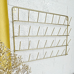 karelwui Wall Storage Rack Thread Storage Organizer Sure Here's A Product Title for Thread Spool Rack Wall-mounted Thread Spool Rack Rustproof Corrosion Resistant Holder for Thread Earrings Necklaces