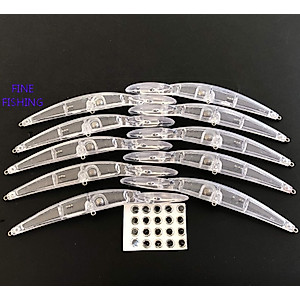 10pcs Unpainted Minnow Bait Fishing Lure Body 150mm 14.2g Blank Hard Lures Free Eye 8305