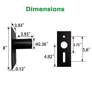 1000LED Slip Fitter Adaptor, Transform The Slip Fitter into Arm Mounting, SideTenon Bracket for Street and Area Lighting Fixtures, 2 3/8 inch OD Slipfit