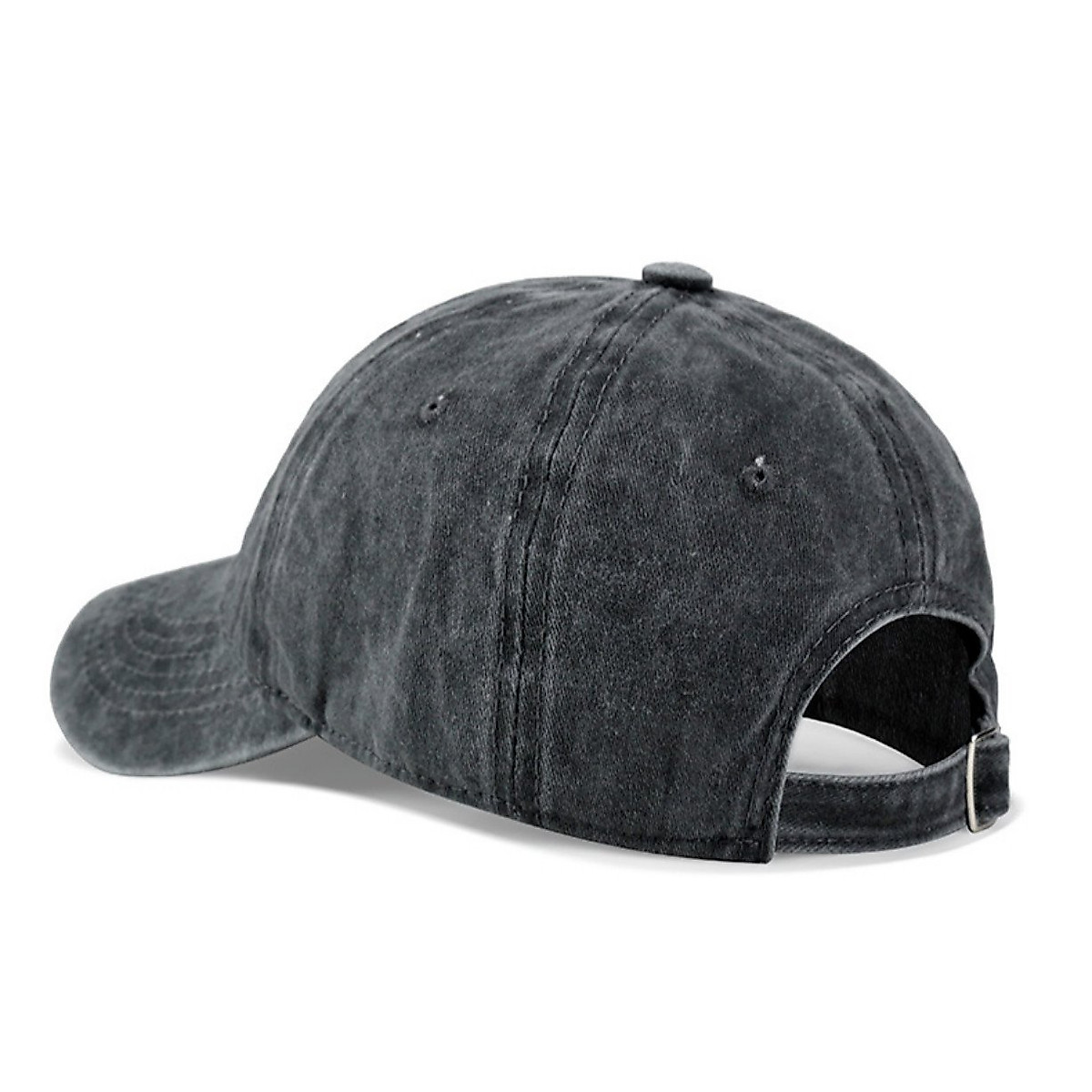 Unisex Skull-Chef Cooking Skull Vintage Jeans Adjustable Baseball Cap Cotton Denim Dad Hat (One Size, Black 5)