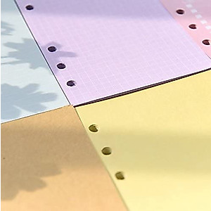 A5 Color Notes Refill to do list for Ring Bound Planners and Notebooks, fits Filofax, Kikki K, Recollection, Carpe Diem, 6 Ring binder, (PLANNER NOT INCLUDED) (Pink (To Do))