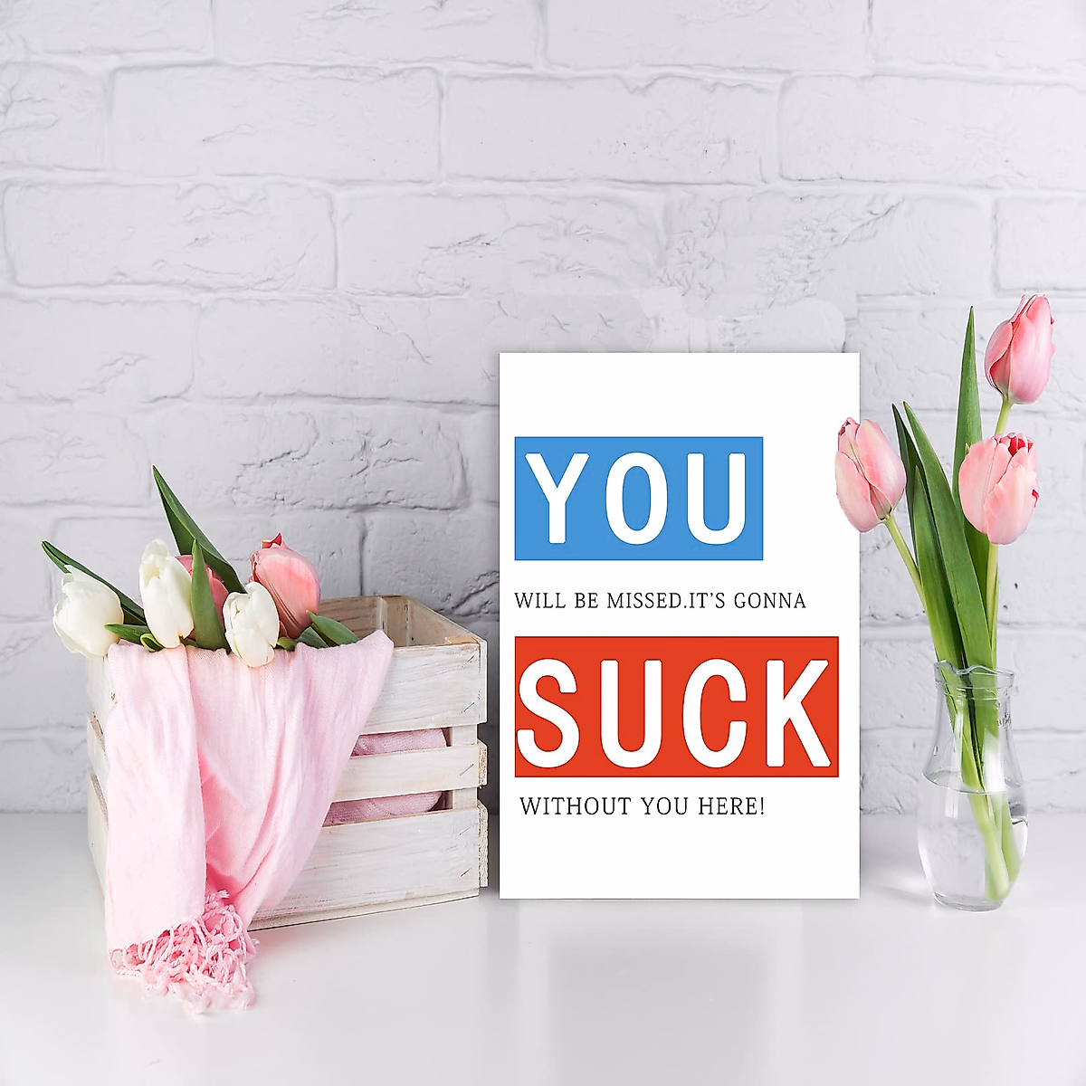 BENNLOOS Sarcasm Leaving Definition Card for Work Bestie Friend, Rude Farewell Gifts for Coworkers, Naughty Going Away Gifts for Women Men, Funny Goodbye Cards for Him Her