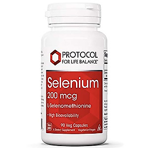 Protocol Selenium 200mcg - Essential Mineral, Immune, Thyroid & Prostate Health - 90 Veg Caps
