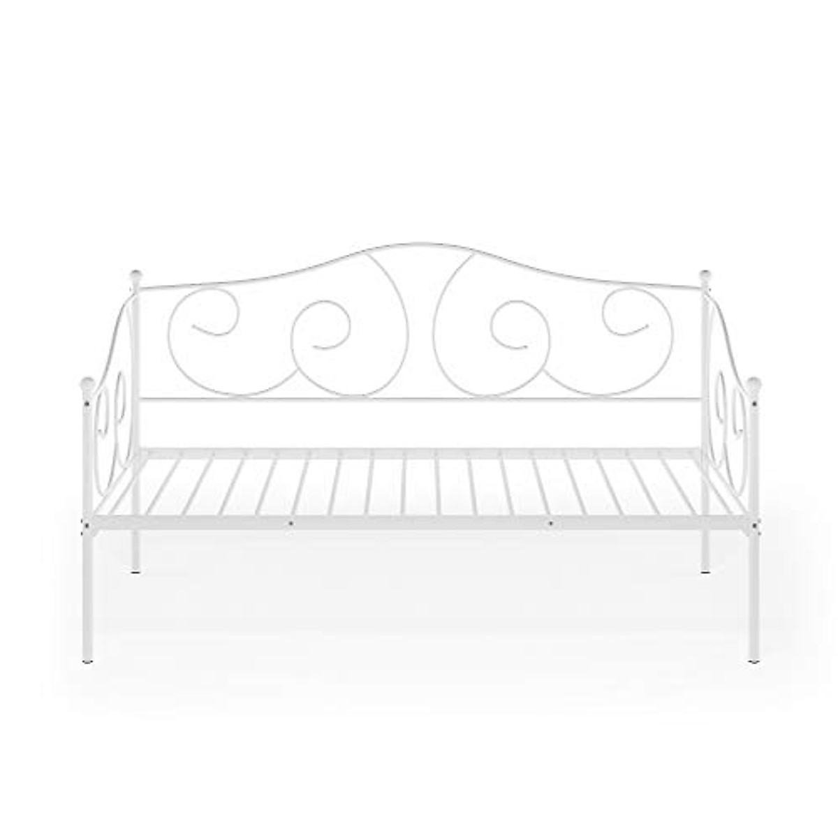 Furinno Angeland Carca Metal Daybed, Twin, White