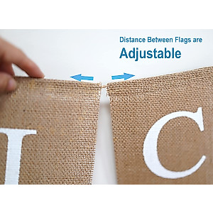 Burlap Welcome Home Banner, Rustic Welcome Home Party Decorations