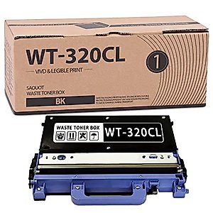 SAOUOT WT320CL Black Waste Toner Box Compatible 1 Pack WT-320CL WT 320CL High Yield Waste Toner Box Replacement for Brother WT-320CL WT 320CL HL-L8250CDN HL-L9200CDWT MFC-L8600CDW Printer