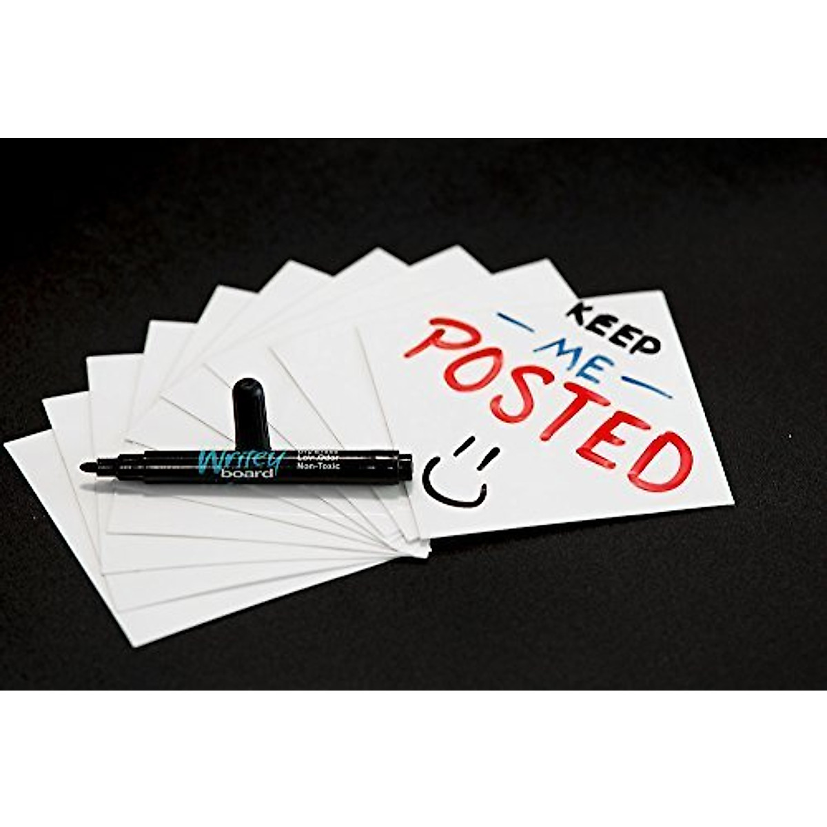 Dry Erase Sticky Notes, 3x3 in, 10 Pack with Marker