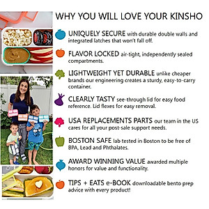 MINI Bento-Box Lunch and Snack Boxes Set of 2 | Small Leakproof Portion Containers For Kids Boys Girls Toddlers Adults | BPA Free for School Pre-School Daycare Travel Keto | Navy & Blue