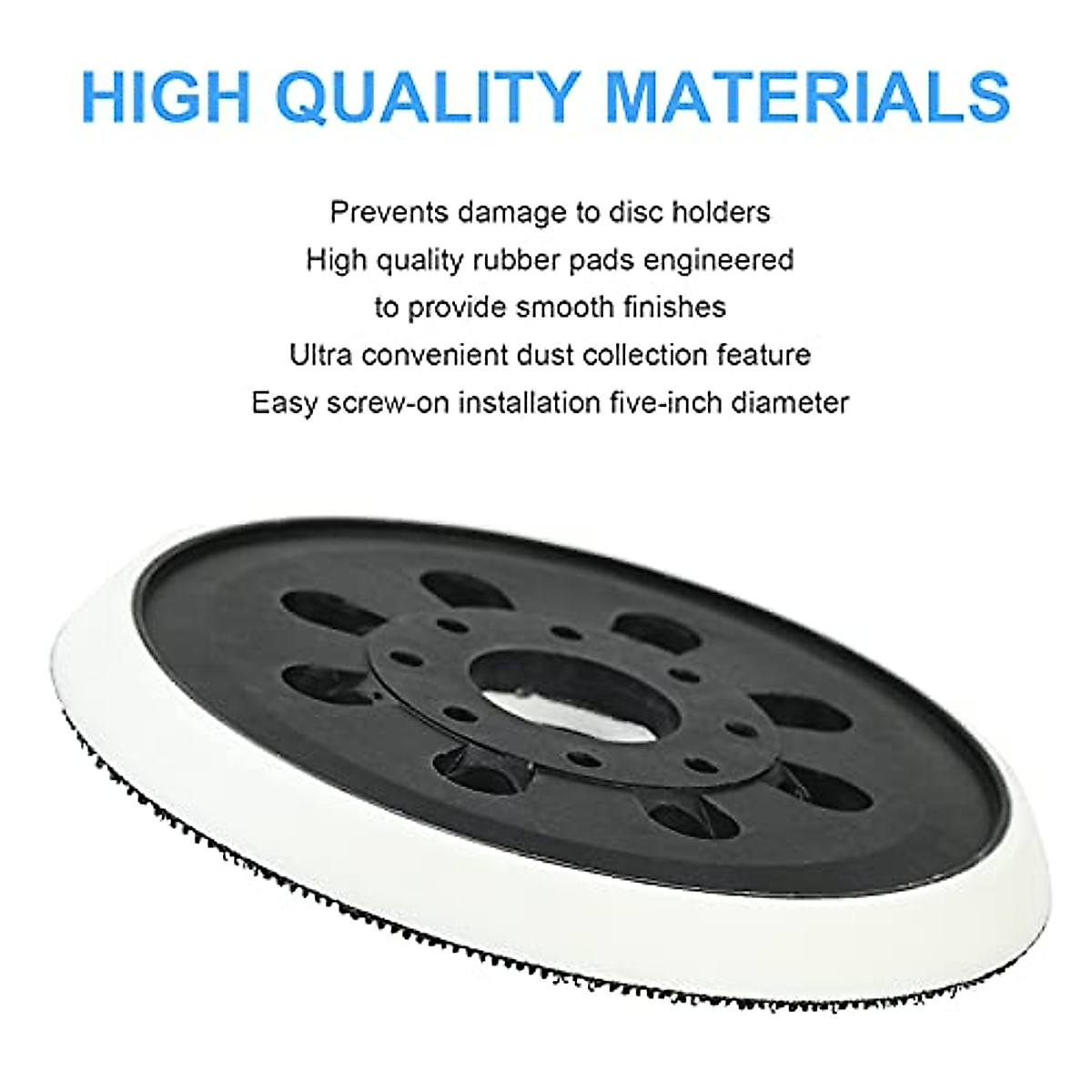 5 Inch Hook & Loop Replacement Orbital Sander Backing Pad for Bosch RS034 RS035 Compatible with Bosch Models ROS10 ROS20 ROS20VS ROS20VSC ROS20VSK (3 Pack)