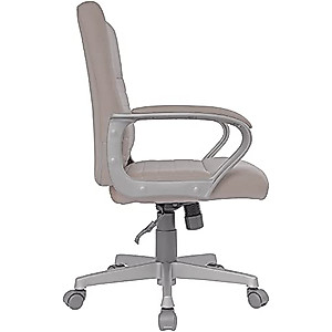 STAPLES Tervina Luxura Mid-Back Manager Chair, Taupe (56905)