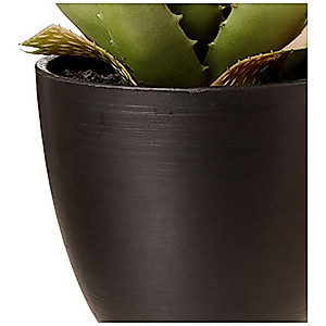 Amazon Basics Artificial Fake Agave Plant with Plastic Planter Pot , 16.9-Inch