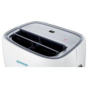 Emerson Quiet Kool EAPC10RD1 3 in 1 Portable Air Conditioner, Dehumidifier & Fan with Remote Control | for Rooms up to 350 Sq.Ft. | Digital Display | 24H-Timer | White | EAPC6RC1, Sq. Ft